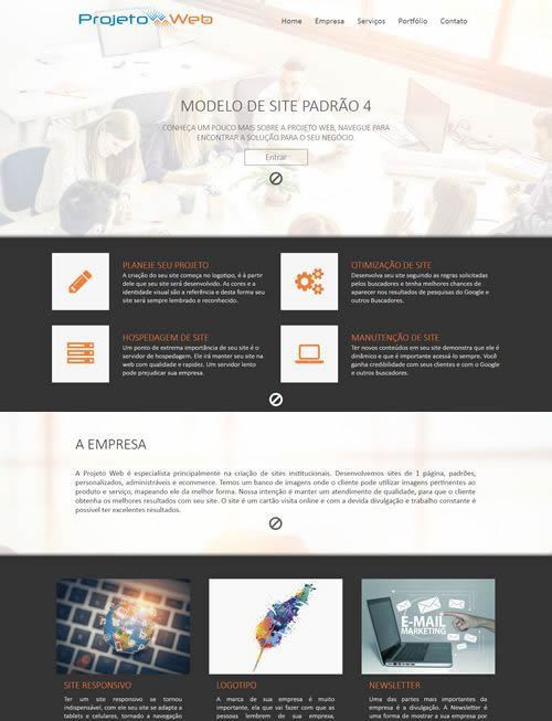 Sites Padrão, Prontos, Simples - Modelos de Sites