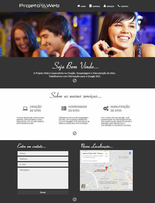 Sites Padrão, Prontos, Simples - Modelos de Sites